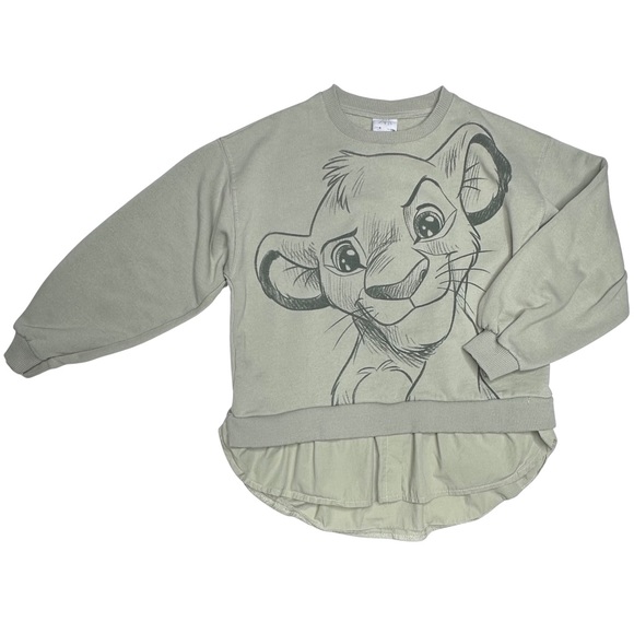 Zara | Shirts & Tops | Zara Disney The Lion King Simba Sweatshirt ...